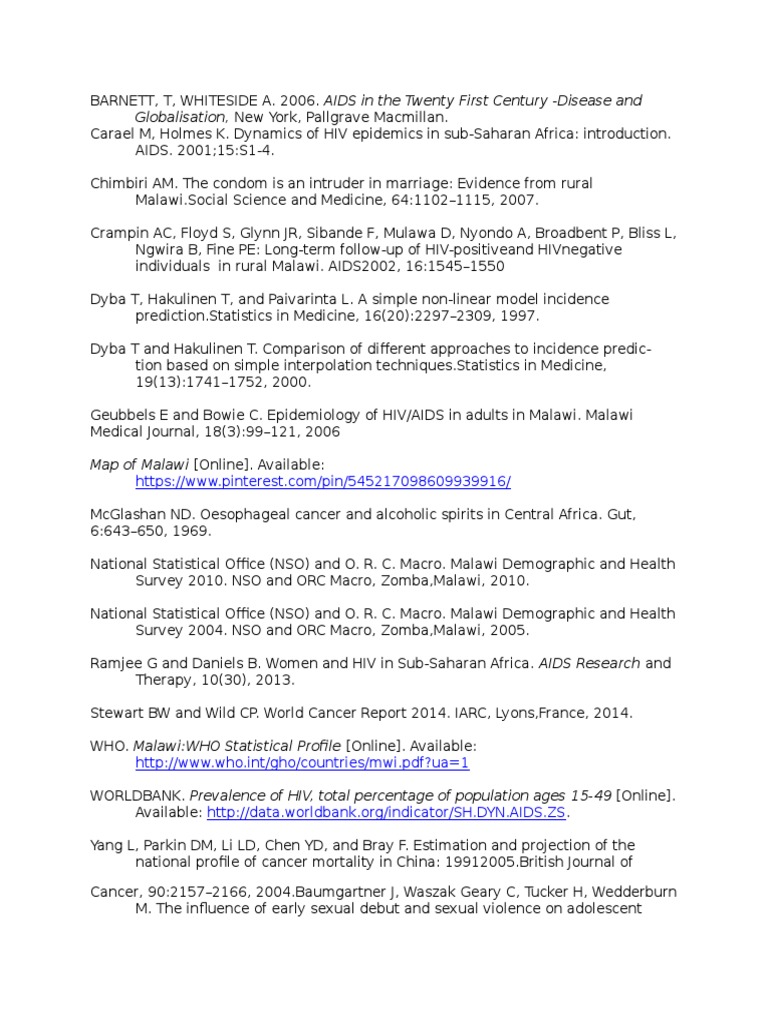 References 2 | PDF | Hiv/Aids | Sexually Transmitted Infection