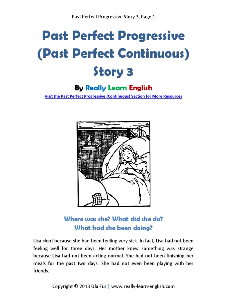 Past Perfect Progressive Story 3 | PDF | Question | Language Mechanics
