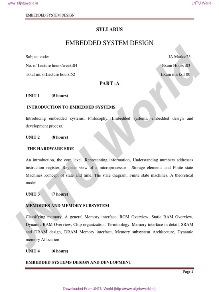 Embedded Systems Design | Download Free PDF | Digital Signal Processor ...