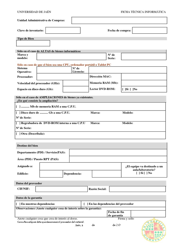 Ficha Tecnica Informatica | Unidad Central de procesamiento | Microsoft