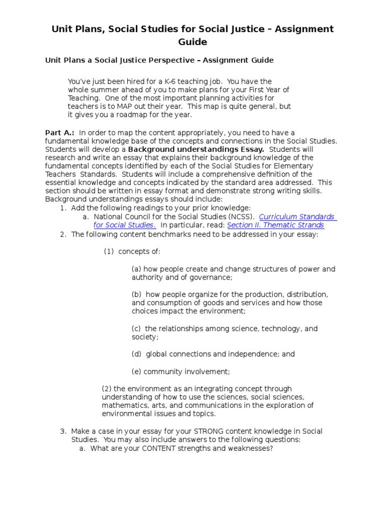 K-6 Social Studies Unit Plans Guide | PDF | Social Science | Curriculum