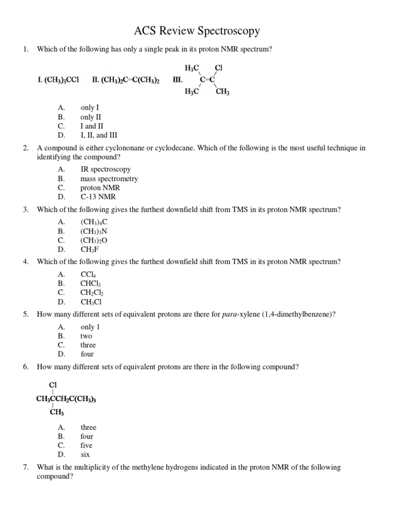 ACS Review 13 Spectros PDF | PDF