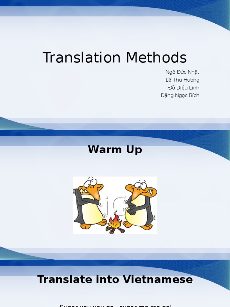 Translation Methods Overview | PDF | Vietnam | Vietnam War