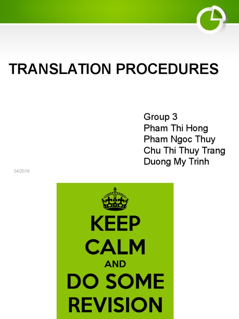 13E16 - Unit 4 - Translation Procedures | PDF | Vietnam | Translations