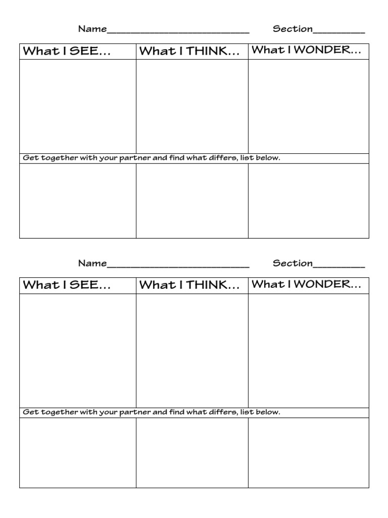 Partner Observation Reflection Sheet | PDF