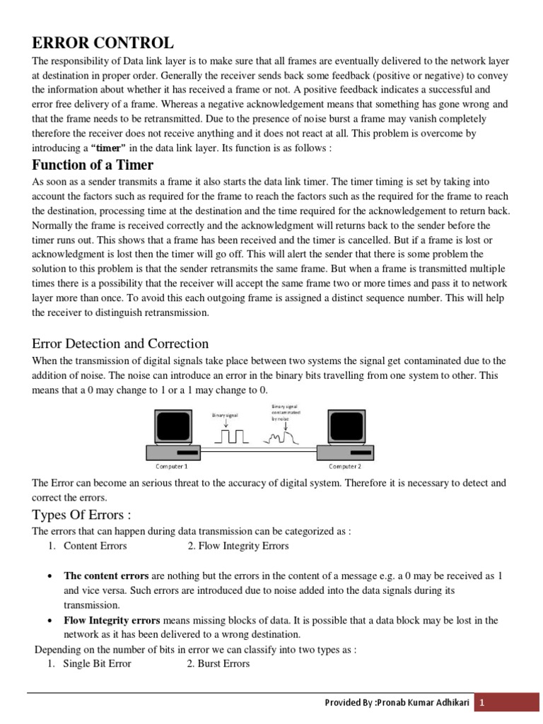 Error Detection And Correction Error Detection And Correction Division Mathematics