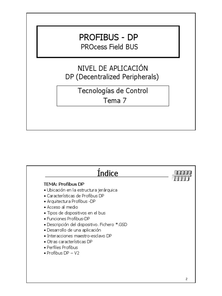 Profibus DP | PDF | Hardware de la computadora | Bienes manufacturados