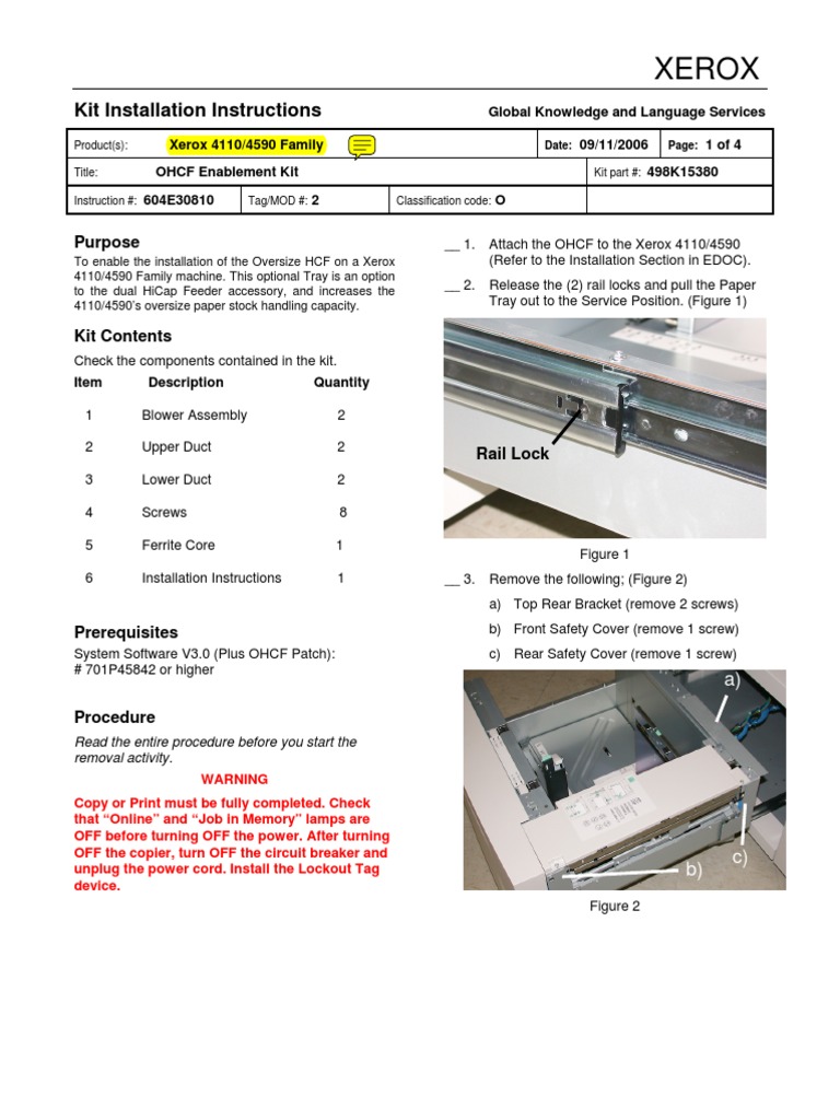 4110 4112 OHCF Enablement Kit | PDF | Electrical Connector | Electrical ...
