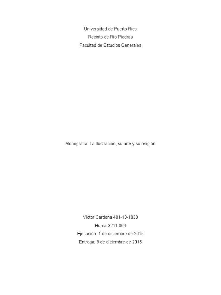 Monografia de La Ilustracion | PDF | Deísmo | Era de iluminacion