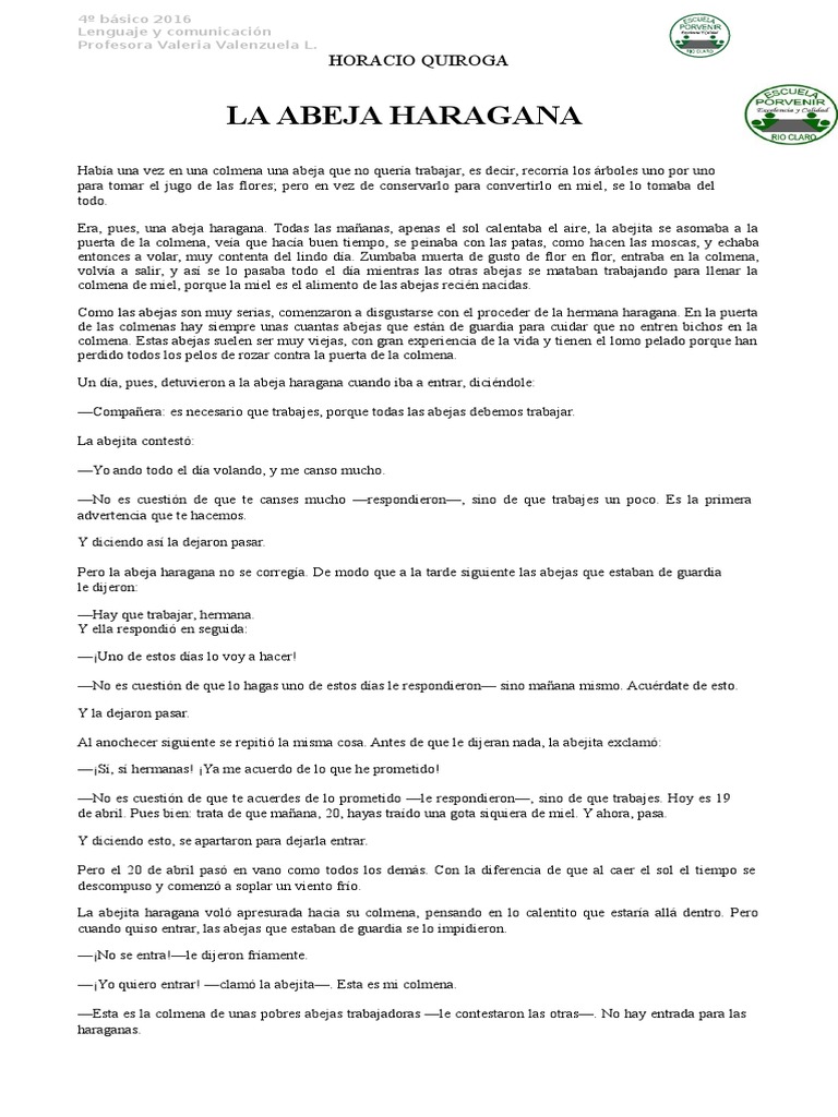 La Abeja Haragana Pdf Colmena Abejas