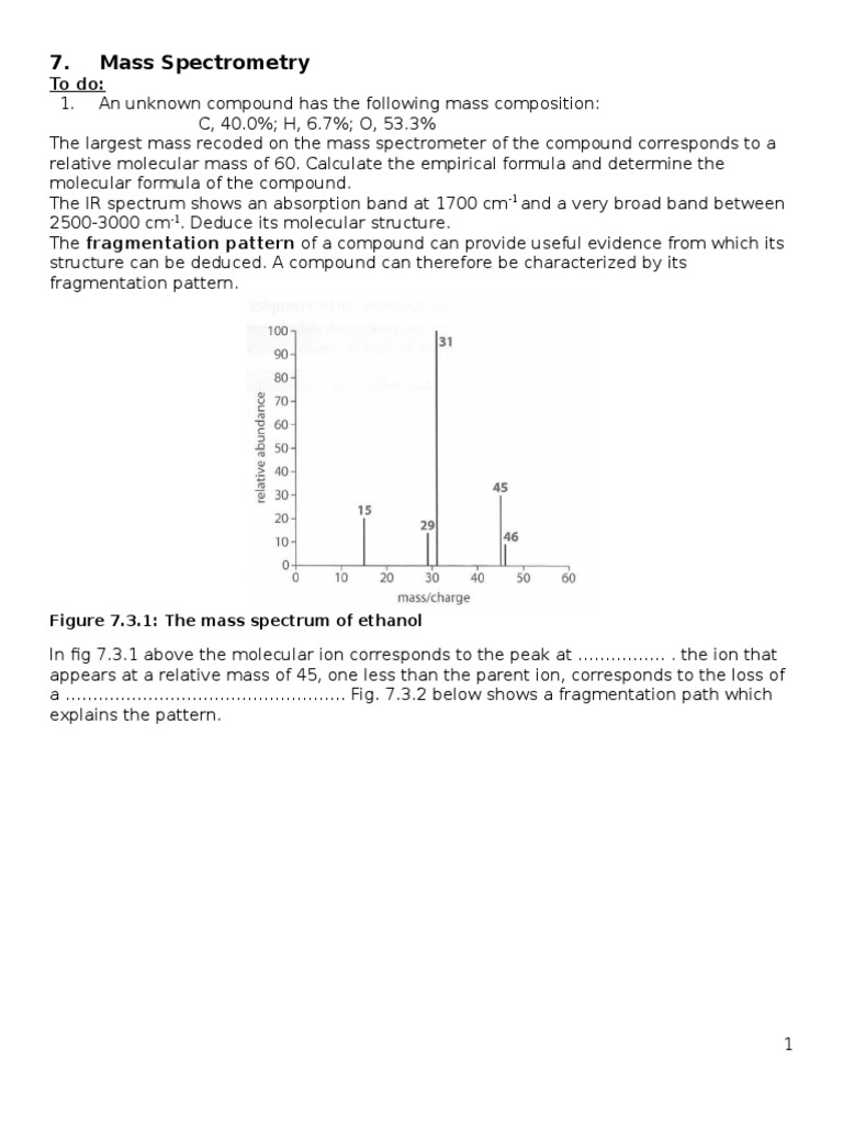Mass Spectros | PDF | Mass Spectrometry | Molecules