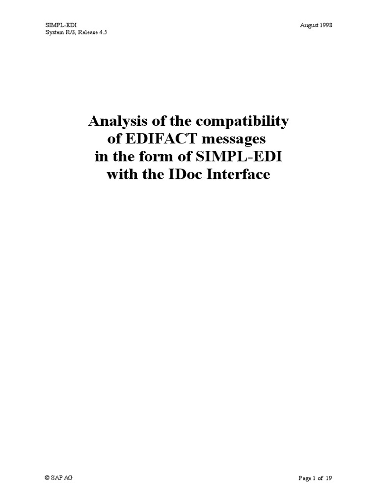 Edifact Orders Idoc Described | PDF | Invoice | E Commerce