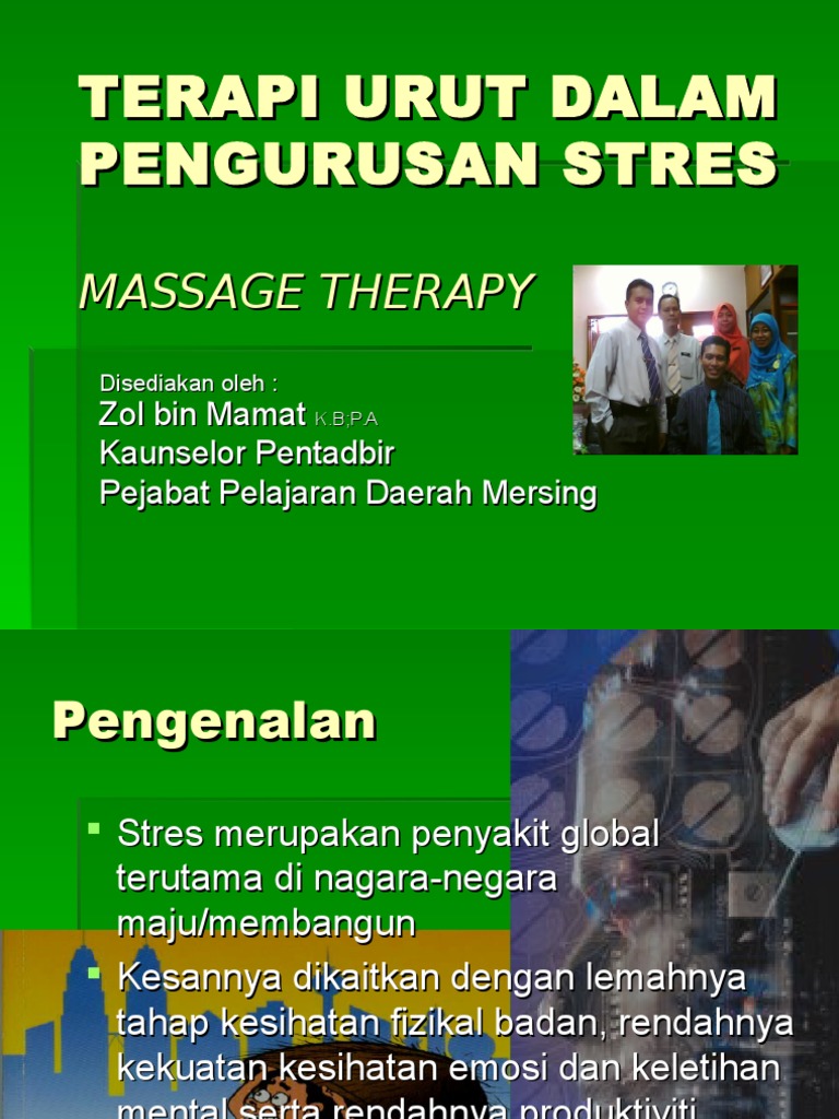 Terapi Urut untuk Pengurusan Stres | PDF