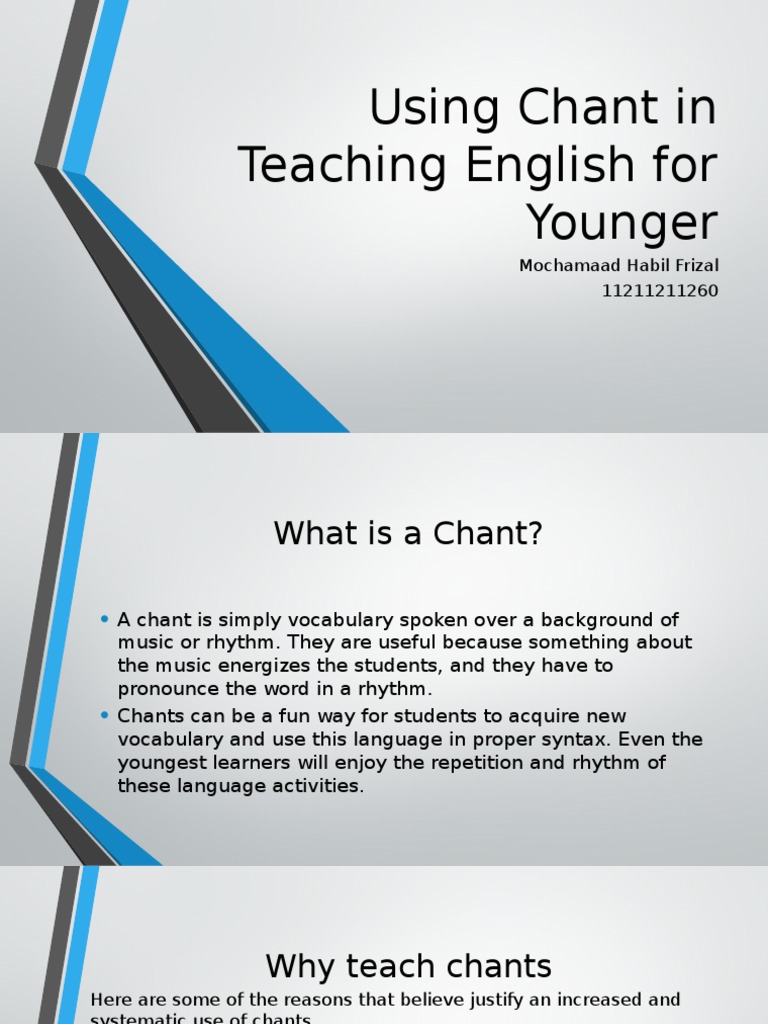 Teaching English with Chants | PDF | Rhythm | Stress (Linguistics)