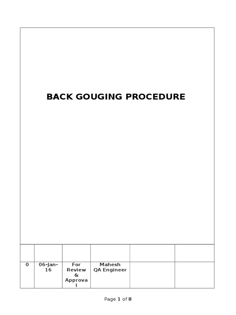 Back Gouging Procedure | Grinding (Abrasive Cutting) | Welding