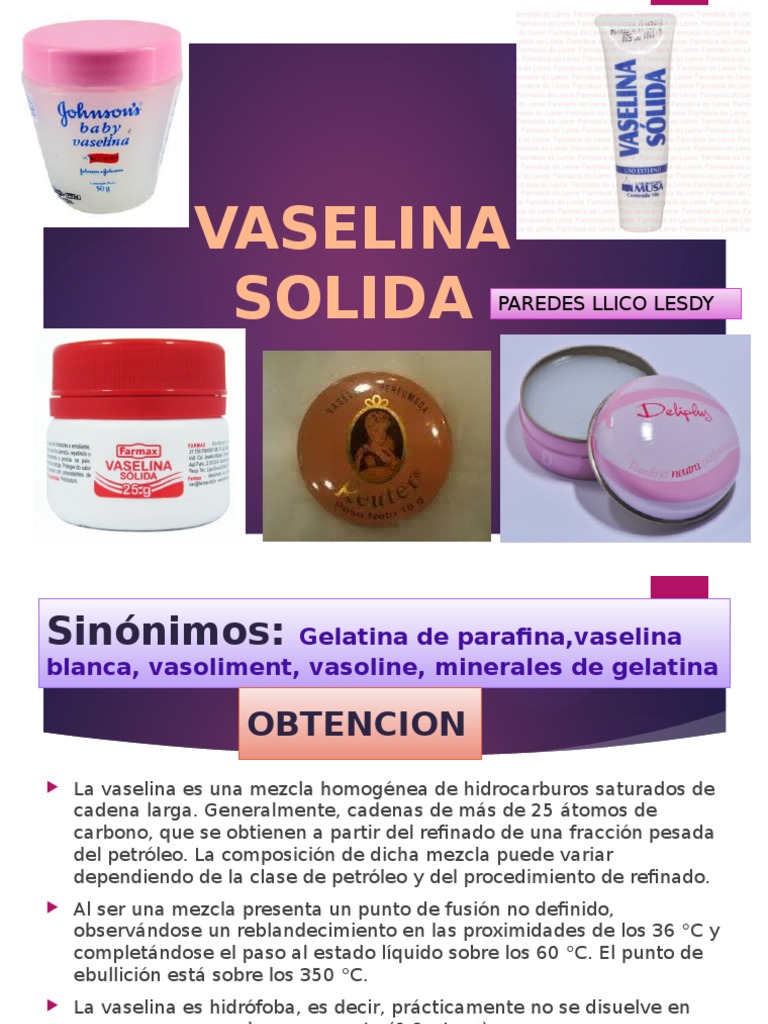 Vaselina Solida