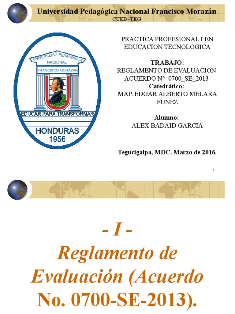 Reglamento de Evaluacion | PDF | Evaluación | Aprendizaje