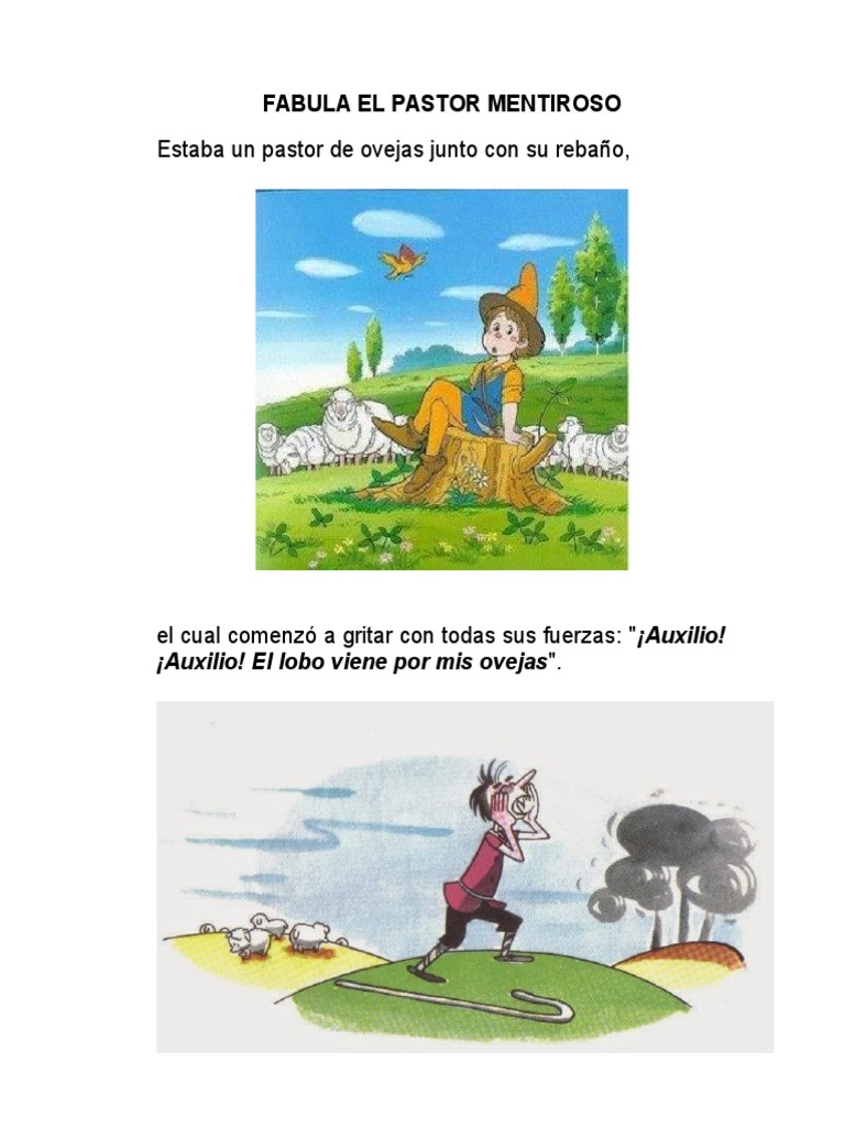 Quotpedro Y El Loboquot O El Pastor Mentiroso De Esopo El Pastor