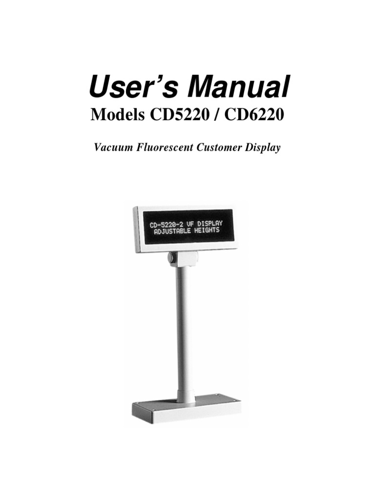 CD5220 Manual | PDF | Electronics | Computer Hardware