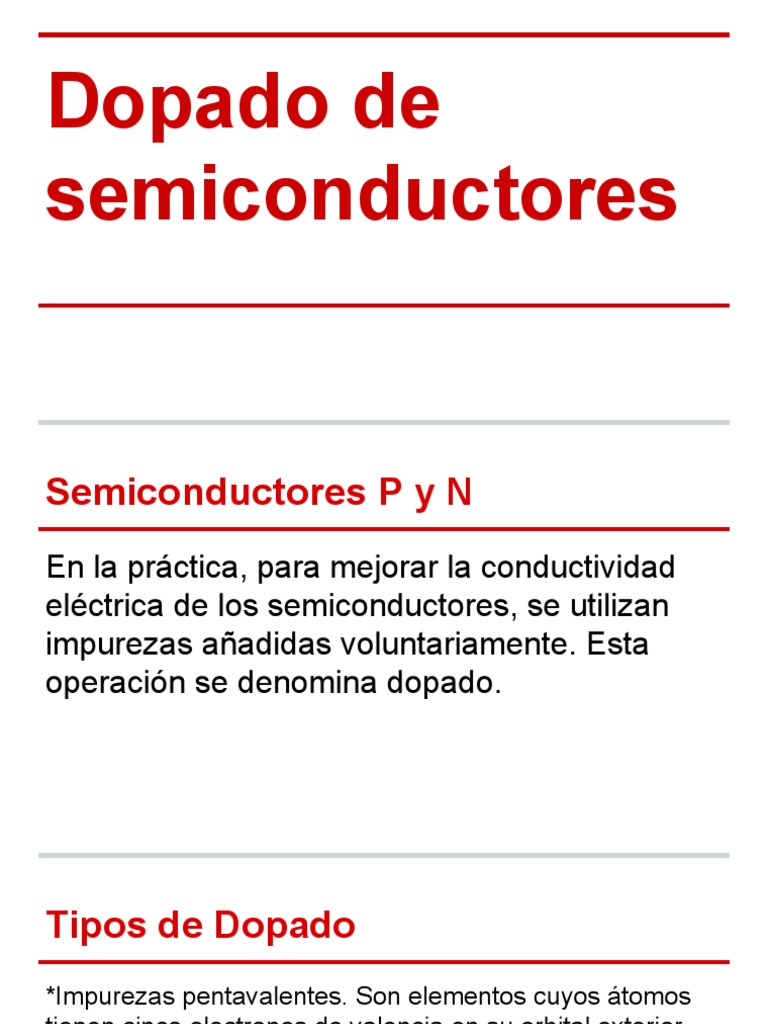 Dopado de Semiconductores | PDF | Semiconductores | Unión PN