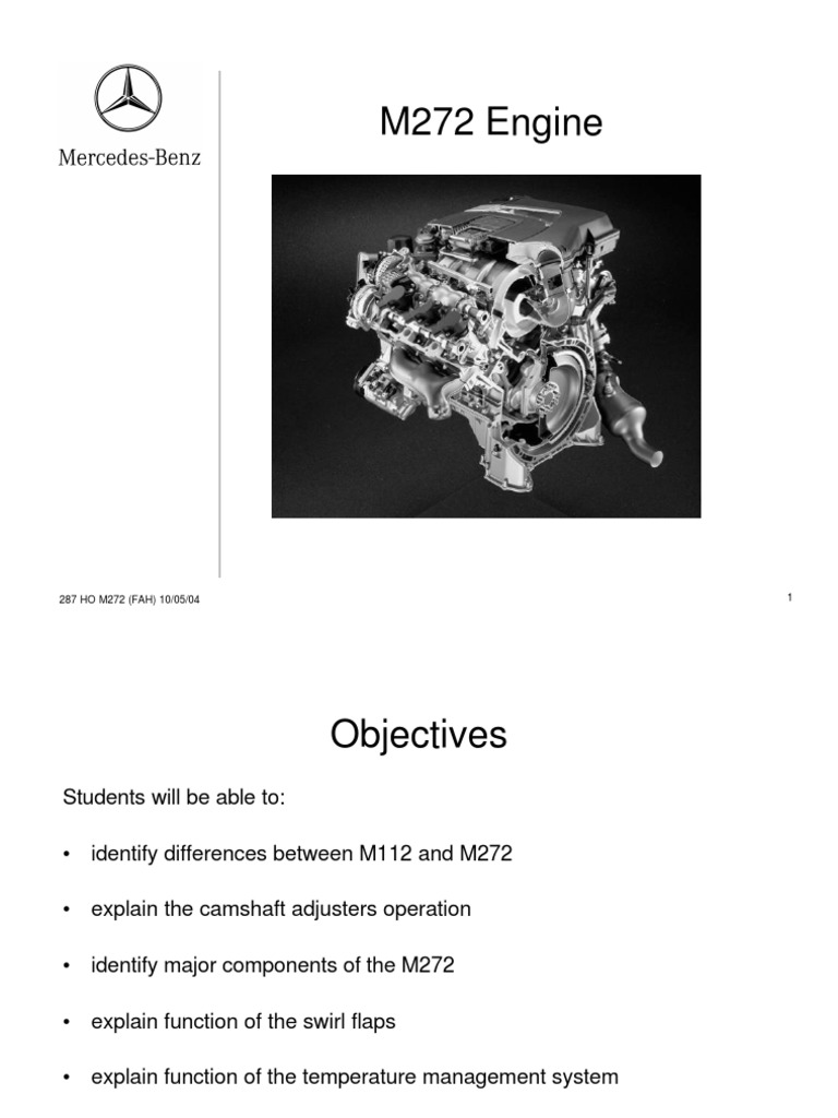 M272 Engine | PDF | Components | Internal Combustion Engine