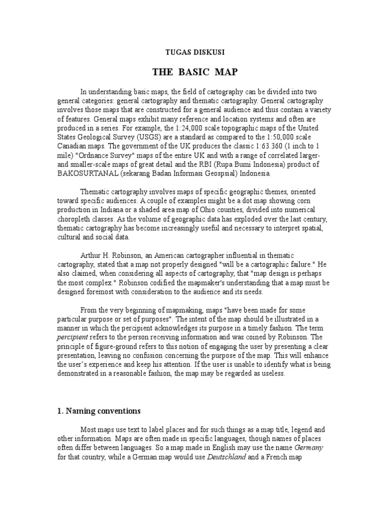 BASIC MAP Kartografi | PDF | Visual Journalism | Cartography