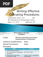 Operation Sheet | PDF