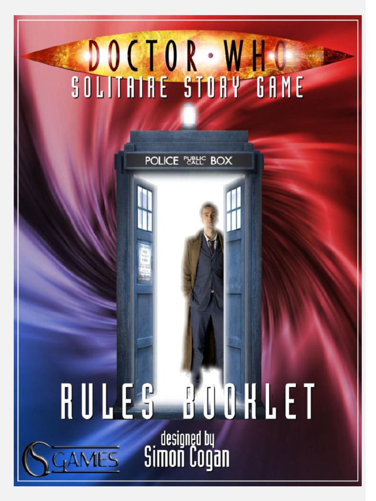 Doctor Who Solitaire Story Game - Rules | PDF | The Doctor (Doctor Who ...