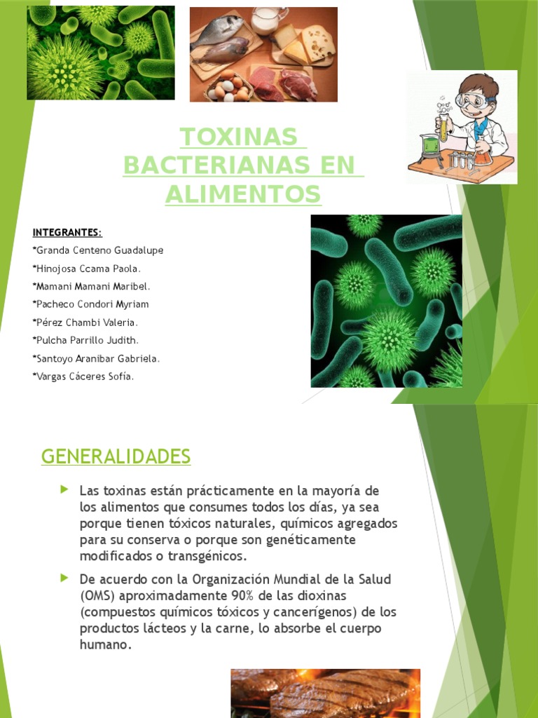 toxinas bacterianas en los alimentos | Enfermedades transmitidas por ...