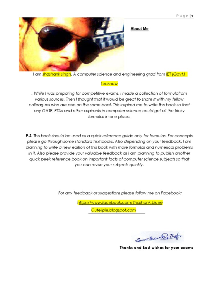 Computer Science Formula Book Copy Backup | PDF | Transmission Control ...