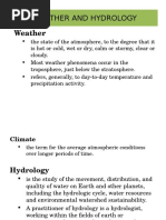 Module 1 - Introduction To Hydrometeorology | PDF | Water Vapor | Hydrology