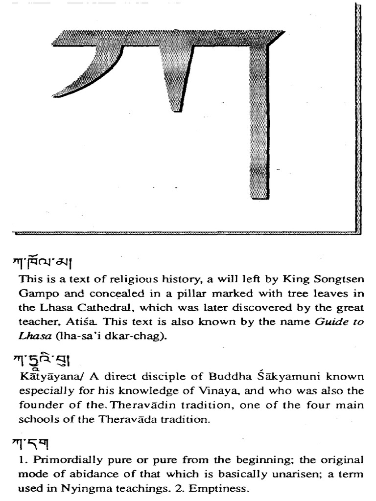 Tibetan-English Dictionary of Buddhist Terminology | PDF | Word Sense ...