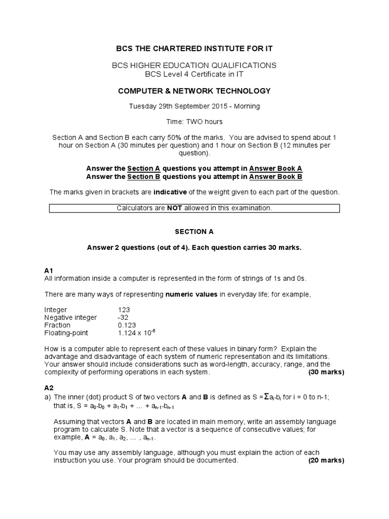 Bcs Higher Education Qualifications BCS Level 4 Certificate in IT | PDF ...