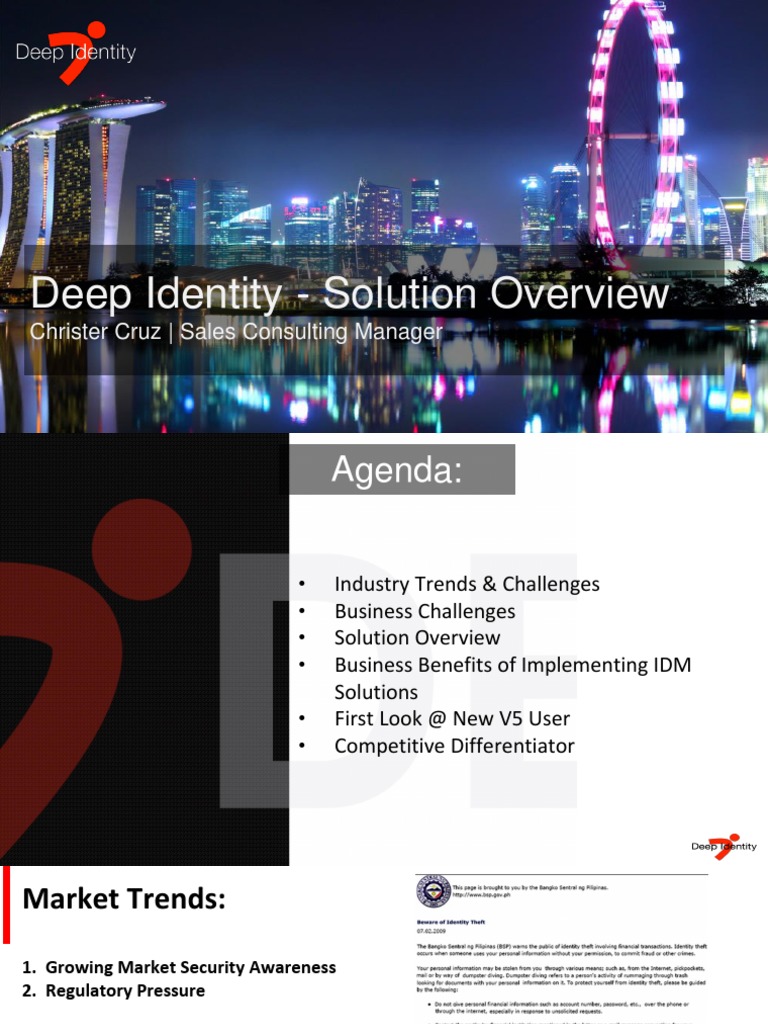 Deep Identity Solution Overview - CC 14apr2016 | PDF | Provisioning ...