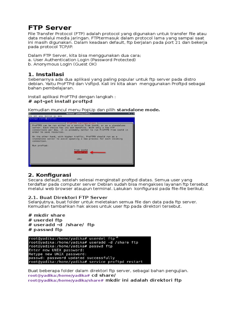 Modul - FTP Server | PDF | Komputer