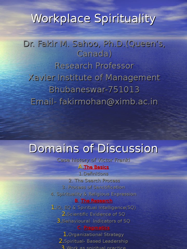 Workplace Spirituality | PDF | Spirituality | Emotional Intelligence