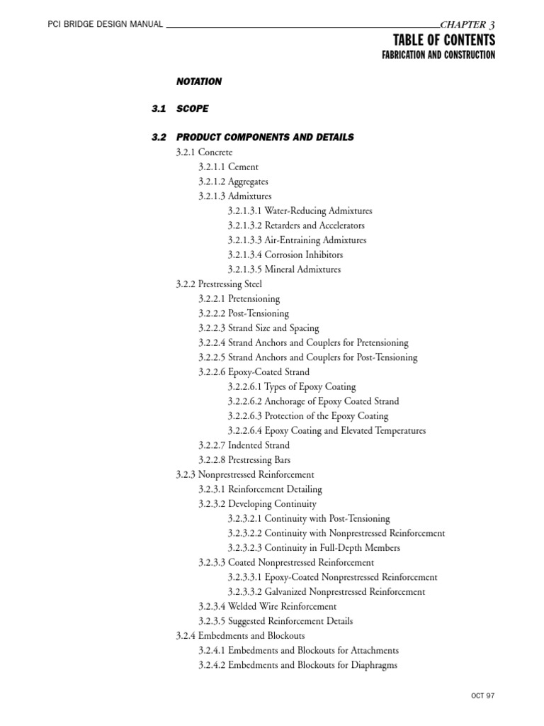 Notation: Pci Bridge Design Manual | PDF
