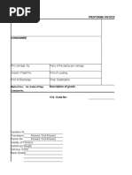 Export Value Declaration | PDF