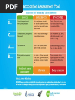 Intoxication Assessment Tool S C A B: Sober Influenced Intoxicated ...