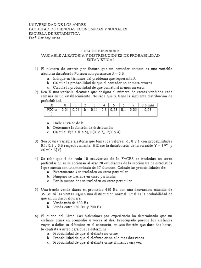 Practica Variable Aleatoria | PDF