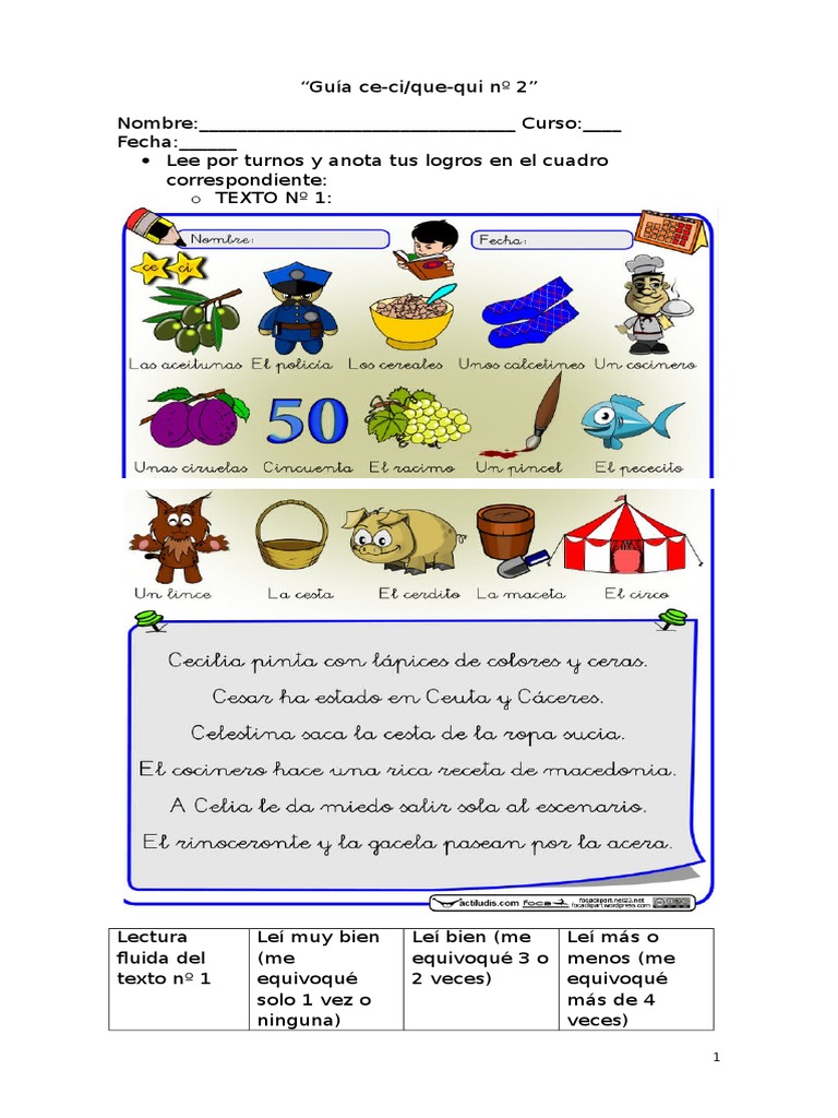 Guía Ce Ci Que Qui | PDF