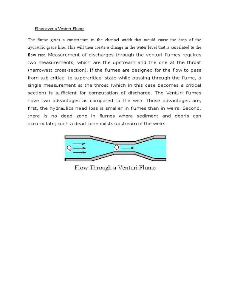 Open Channel - Venturi Flume | PDF | Technology & Engineering
