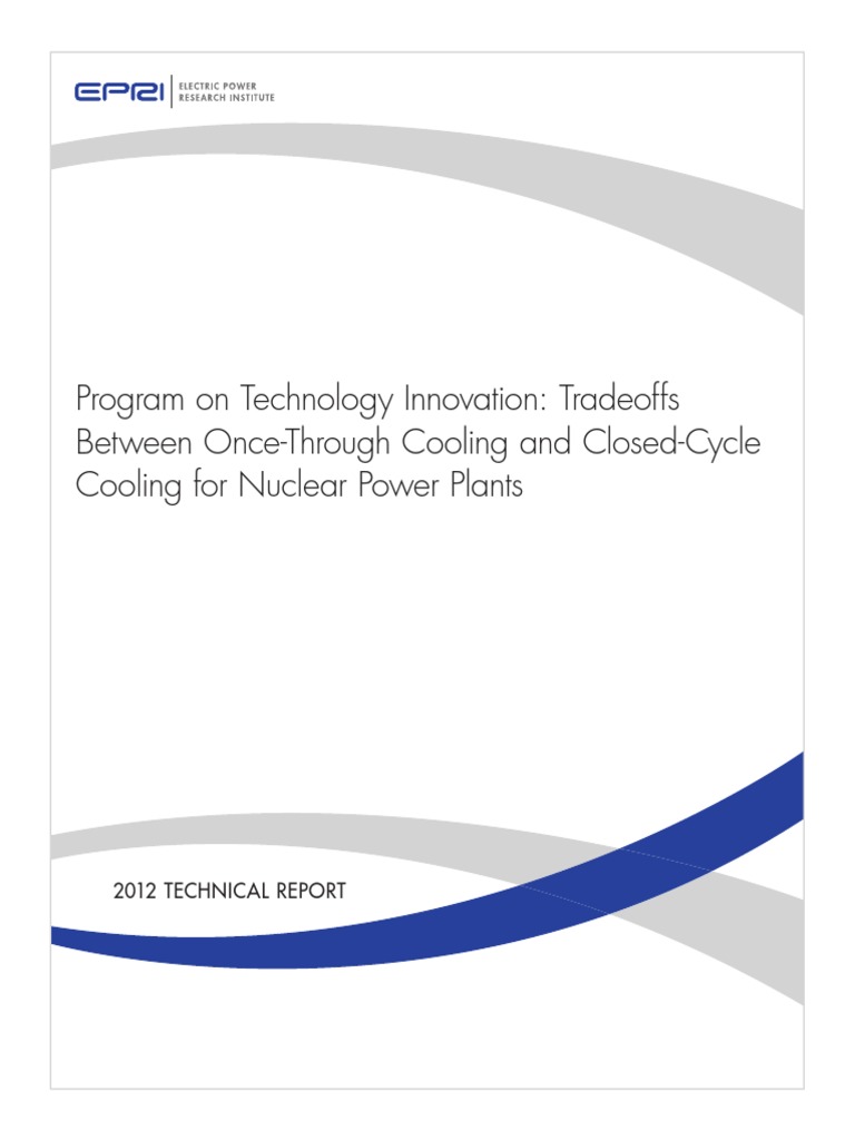 Once-Through Cooling and Closed-Cycle | PDF | Water Resources | Steam