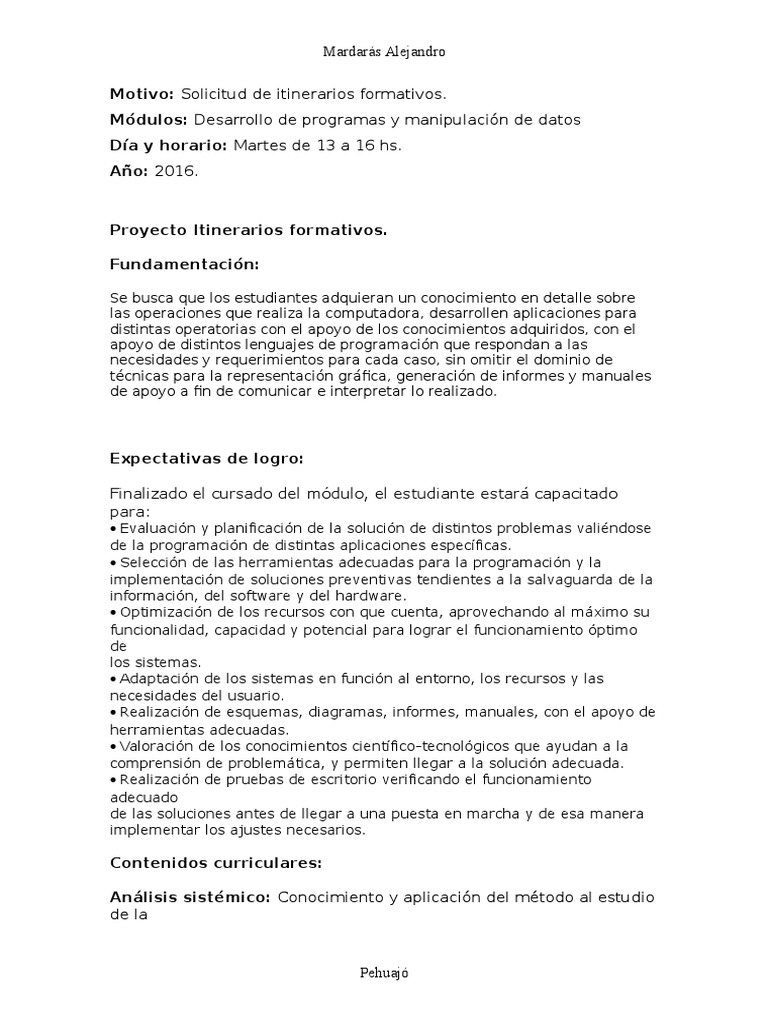 Desarrollo de Programas y Manipulacion de Datos | PDF | Programación de ...