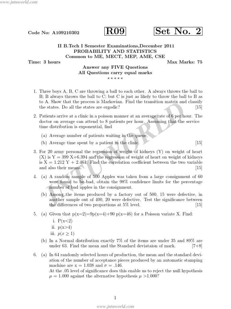 Probability and Statistics | PDF | Mean | Standard Deviation
