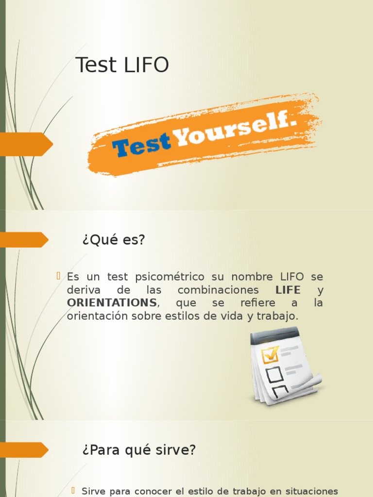 Test LIFO | PDF