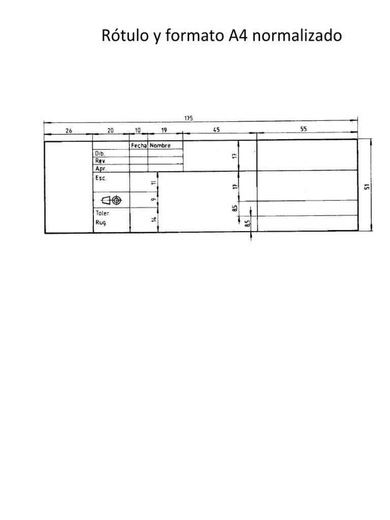 Hoja A4 y Rótulo PDF | PDF