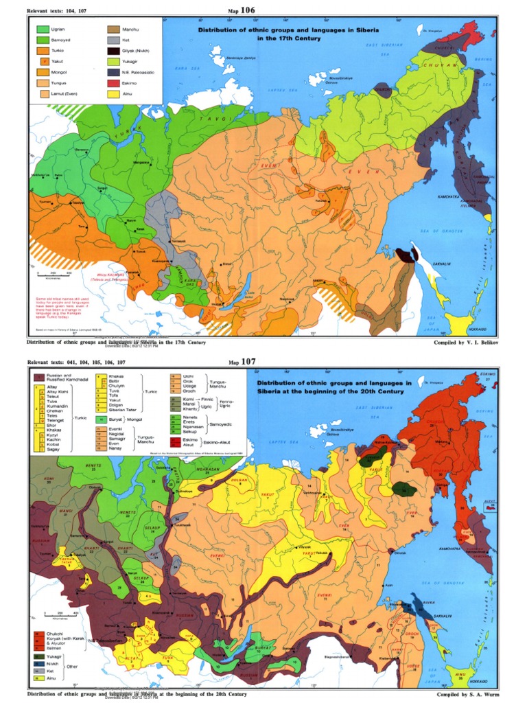 Atlas of Languages - Siberia | PDF | Languages