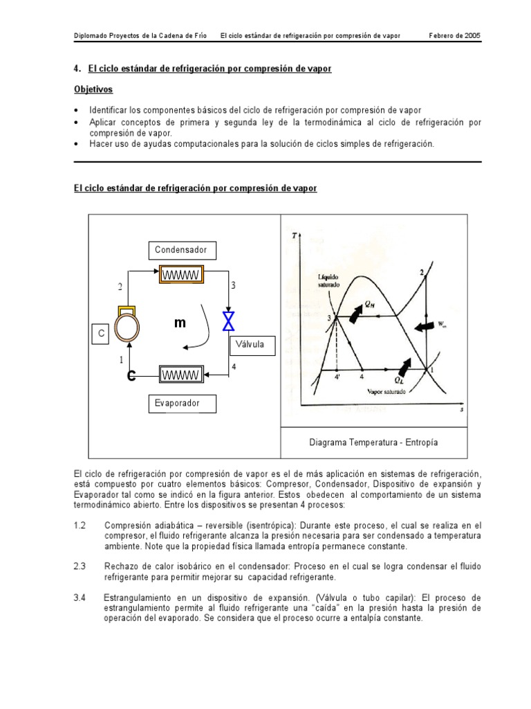 Refrigeración Por Compresion | PDF | Refrigeración | Química Física