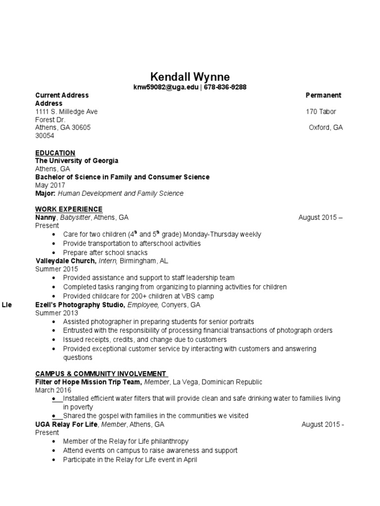 Current Resume 2016 | PDF
